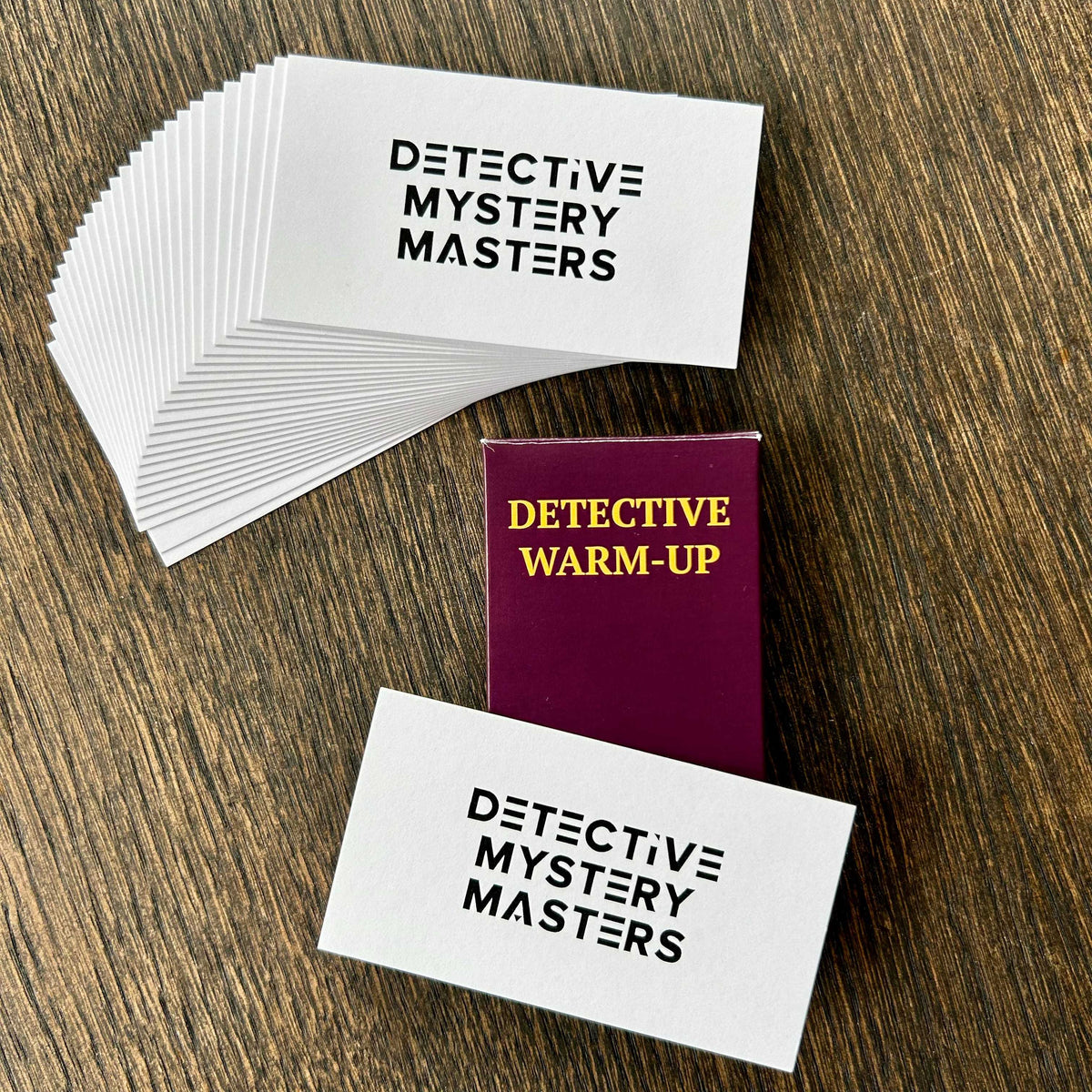 CARD GAME: Detective Pre Warm-Up Game – Detective Mystery Masters